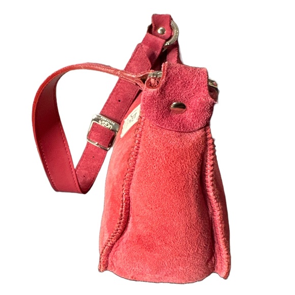 UGG | Bags | Ugg Australia Malibu Ruby Red Suede Handbag | Poshmark